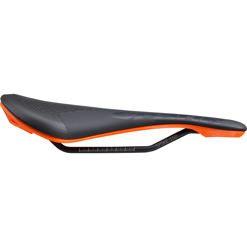 Sattel SPANK SPIKE 160 Leder Schienen CrMo Orange – Probikeshop